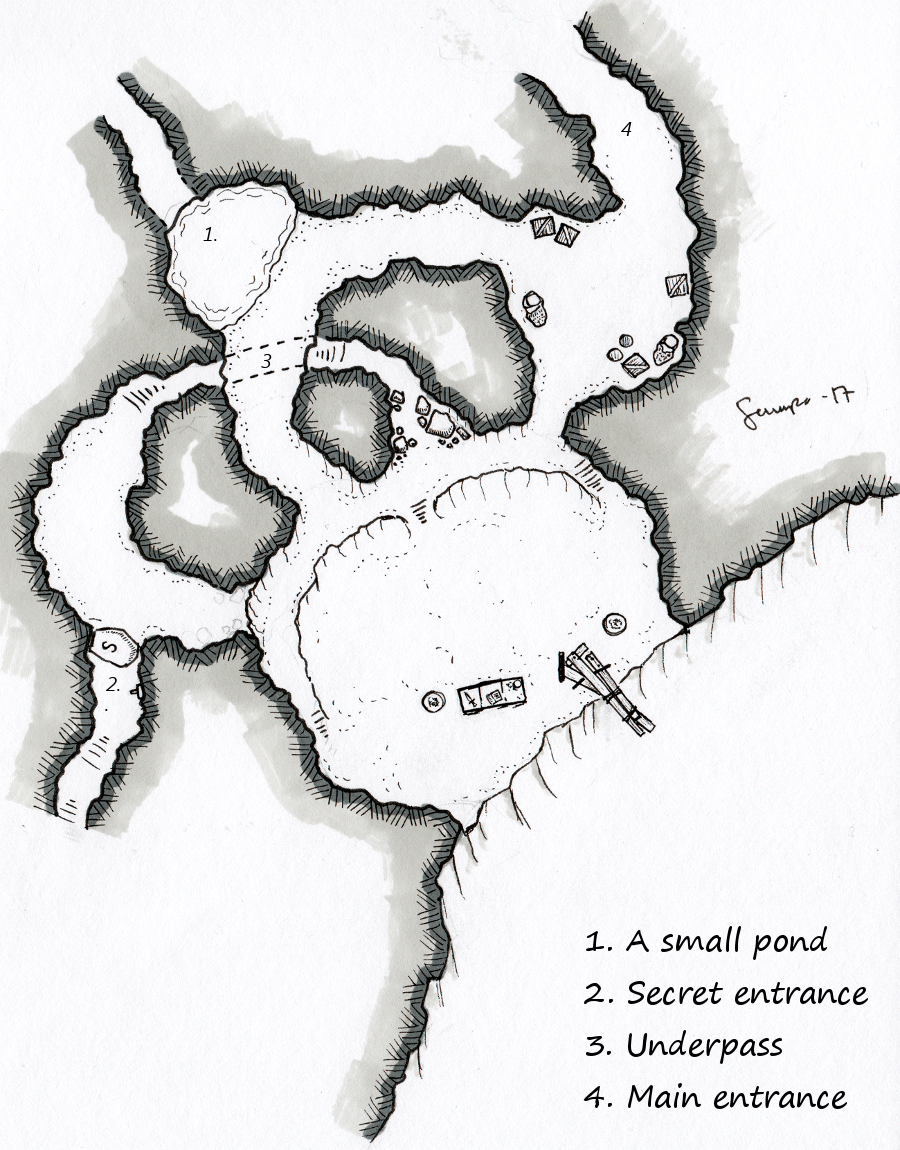 Map – A (Small) cultist dungeon – Trivial Hit